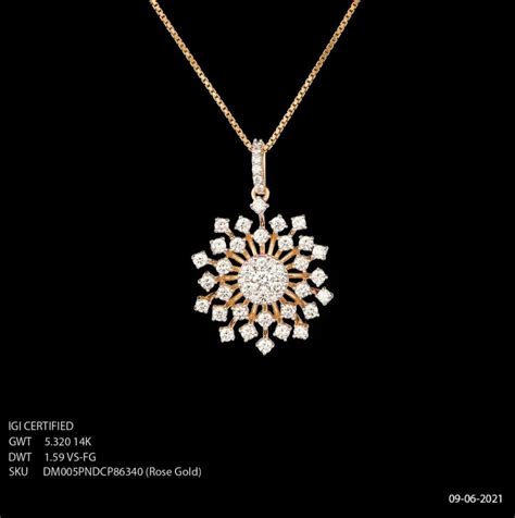 Round Designer Diamond Pendants At ₹ 62370 In Surat Id 25608854162
