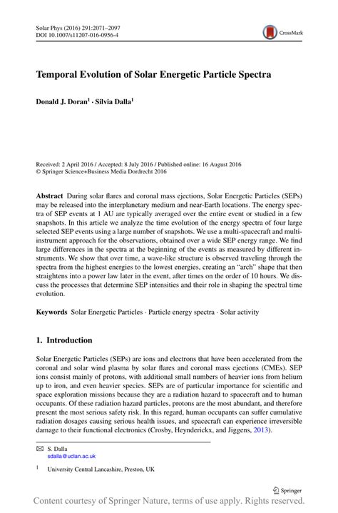 Temporal Evolution Of Solar Energetic Particle Spectra
