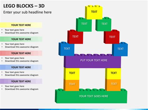 Powerpoint Lego Blocks Diagram Sketchbubble