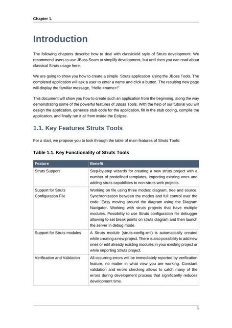 Pdf Struts Tools Tutorial Dokumentips