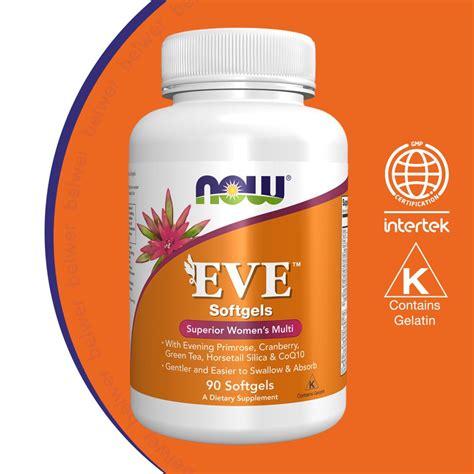 Now Foods Eve Softgels 90 капсул, Мультивитамины для женщин Ева ...