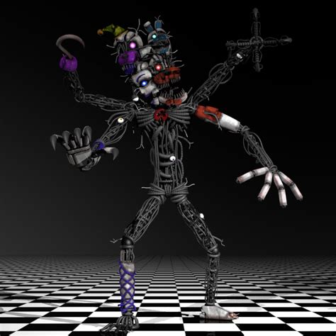 Fnaf Fanmade Model Scrap Ennard Thomas Honeybell On Artstation At
