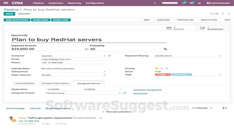 Odoo Crm Pricing Features And Reviews 2022 Free Demo