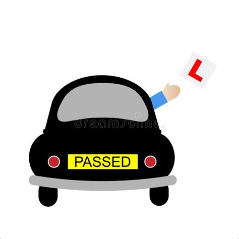 Car Learner Driver Passed Test Stock Illustration Illustration Of Plates Elements 15309785
