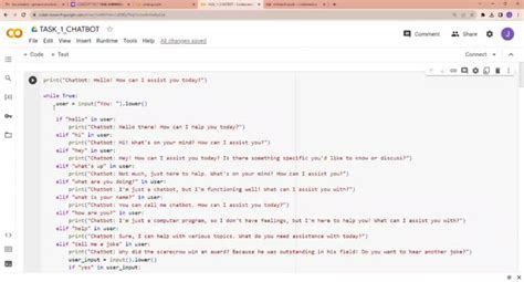 Completed Task 1 Chatbot With Rule Based Responses Savithri Jahnavi