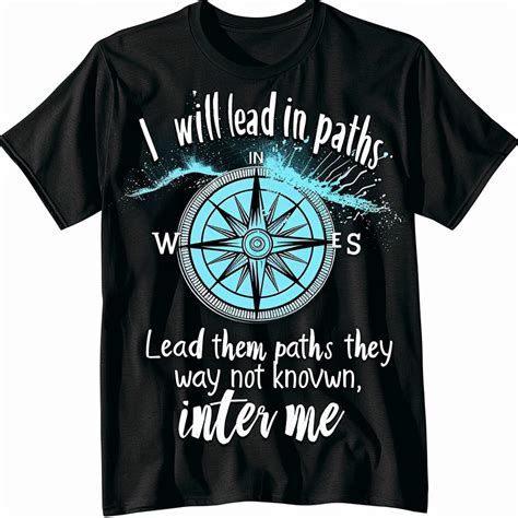 Christian Compass T Shirt Inspirational Design With Compass And