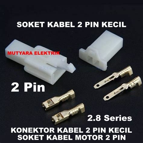 Jual Socket Kabel 2 Pin Kecil Soket Kabel 2 Pin Kecil Socket Soket Motor 2 Pin Skun Kabel