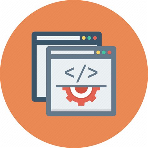 Code Coding Cogwheel Optimization Options Settings Web Icon