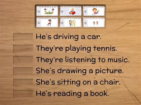 Kid's box 1 (Unit 11) - Match up