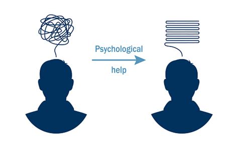 심리 치료 전후의 인간 정신 상태 심리적 도움 및 심리사회적 지원 남자의 실루엣 초상화 실 뭉치를 풀고 머리 속의 생각의 혼란을 풀어보세요 개념에 대한 스톡 벡터 아트 및