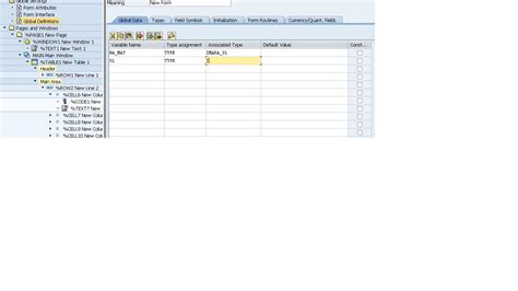 Smartforms Table Use