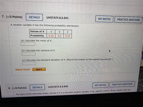 Solved 7 13 Points DETAILS UHSTAT5 8 E 031 MY NOTES Chegg Com