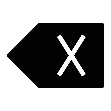 Backspace Button Icon Vector 27210370 Vector Art At Vecteezy