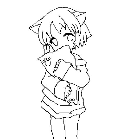 Editing Wolf Girl Base Free Online Pixel Art Drawing Tool Pixilart