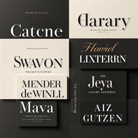 Free Elegant Type Collection Photo Typography Minimal Elegant