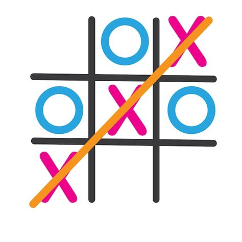 Premium Vector Tic Tac Toe Game Vector Illustration Icon Template Design