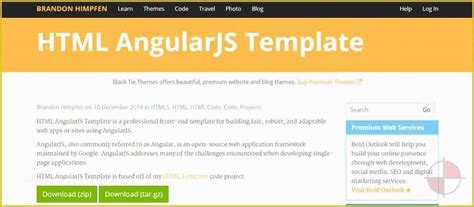 Angular Website Templates Free Of 10 Free Angularjs Templates