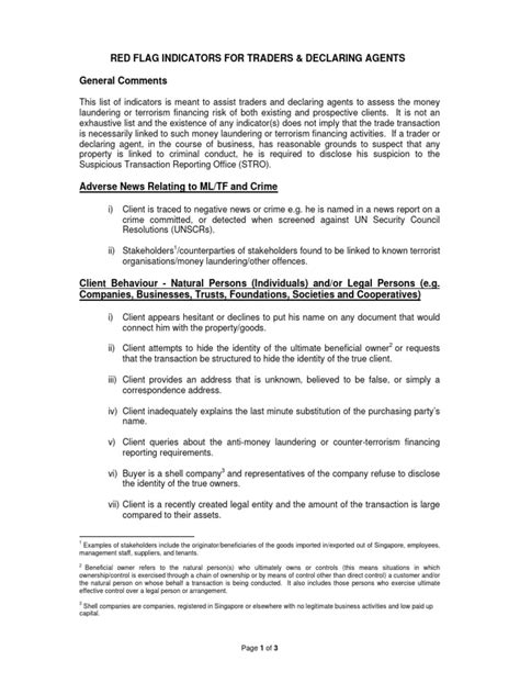 Trade Red Flag Indicators Pdf Terrorism Financing Money Laundering Trade Red Flag Indicators Pdf Terrorism Financing Money Laundering