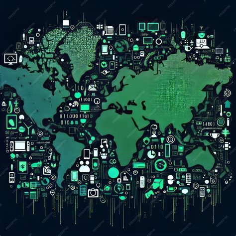 Premium Photo World Map Global International Globalisation Concept All Countries Network