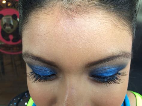 Cheer Make Up All Star Cheer Makeup Comp Makeup Cheer Blue