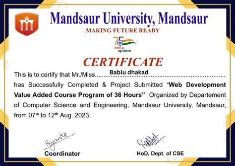 bablu dhakad on linkedin i have completed my web devlopment workshop