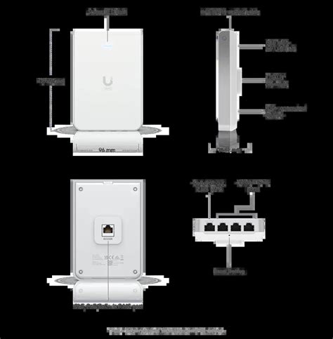 Ubiquiti UniFi Wi Fi In Wall Wall mounted Access Point with a Built in PoE Switch m²