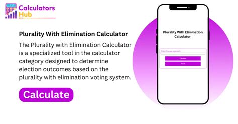 Plurality With Elimination Calculator Online