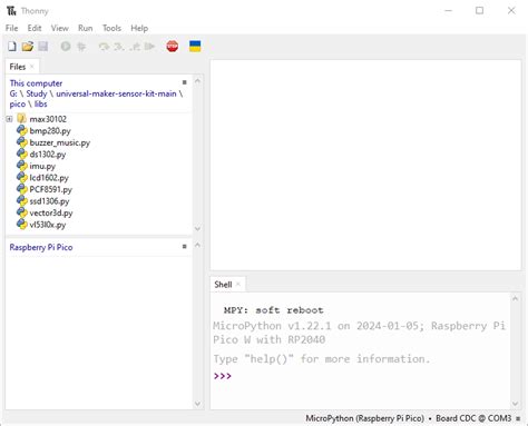 Upload The Libraries To Pico — Sunfounder Universal Maker Sensor Kit