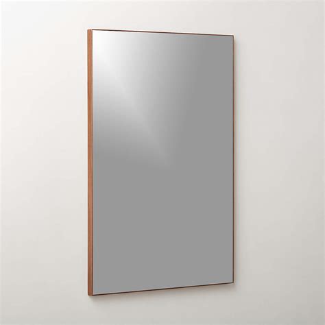 Infinity Walnut Rectangular Mirror 24x36 Reviews Cb2 Canada