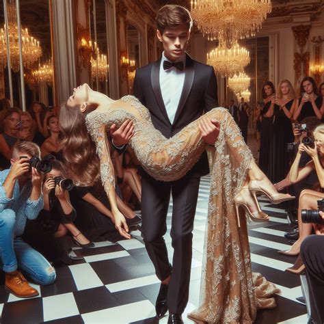 Model Carrying Unconscious Model At A Fashion Show By Razyuv On Deviantart