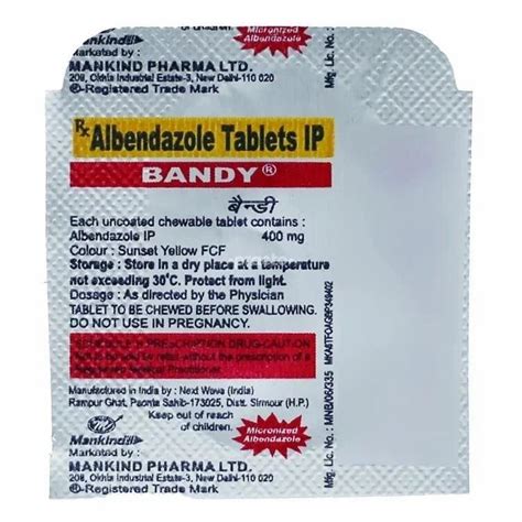 Albendazole 400 Mg Tablet At ₹ 100 Box Albendazole Tablets In Nagpur