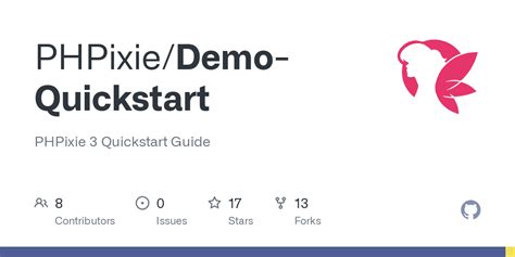 Github Phpixiedemo Quickstart Phpixie 3 Quickstart Guide