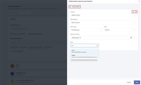 User Permissions Devtron