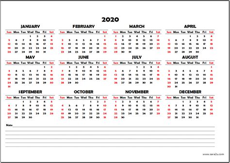 Free Excel 2563 Calendar Templates In Thai And English