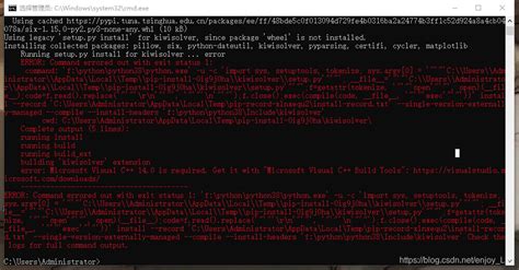 Python中matplotlib库和numpy的安装如何安装numpy和matplotlib 库 Csdn博客