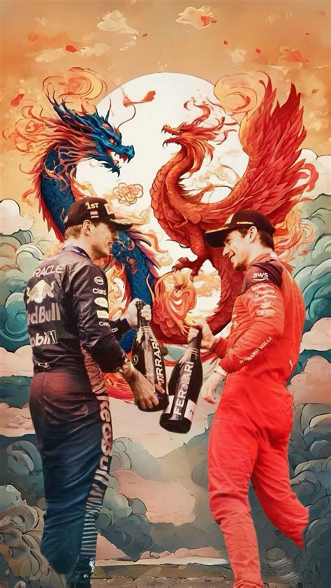 Charles Leclerc And Max Verstappen Wallpaper 🤍 In 2025 Pretty Cars Max Verstappen F1 Art