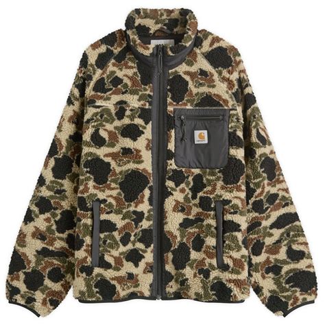 Carhartt Wip Prentis Liner Jacket Green And Black Camo Duck End Gb