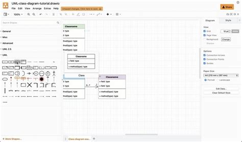 Draw Class Diagram Online