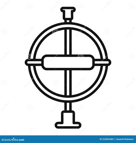 Aviation Gyroscope Icon Simple Vector Accelerometer Sensor