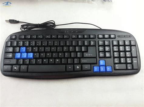 HFSECURITY USB Kabel 108 Kunci Gaming Keyboard Wired Komputer PC Papan Kunci Gratis Pengiriman