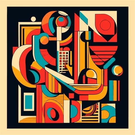 Premium Vector Geometric Shapes Brutalist Design