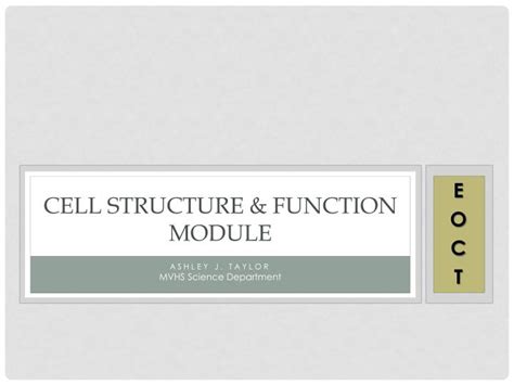 Ppt Cell Structure And Function Module Powerpoint Presentation Free