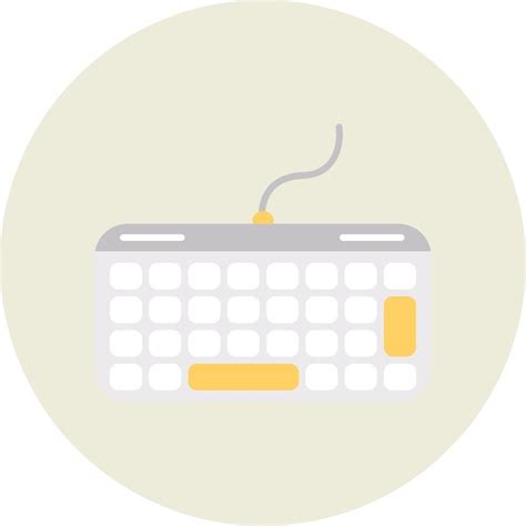 Keyboard Flat Circle Icon 37442348 Vector Art At Vecteezy