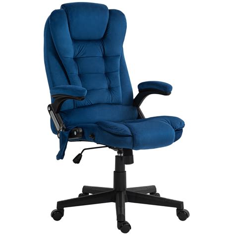Homcom 6 Point Vibrating Massage Office Chair With Lumbar Heat
