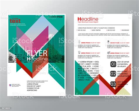 비즈니스 템플릿 크리에이 티브 디자인입니다 추상 빨강과 녹색 대각선 브로셔 연례 보고서 표지 전단지 포스터 디자인 A4 크기에서 레이아웃 벡터 템플릿 0명에 대한 스톡 벡터