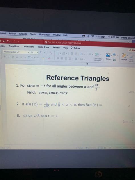 Solved Insert Format Arrange Tools Slide Show Window Help