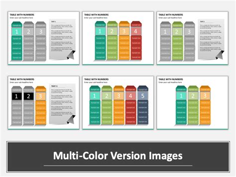 Table With Numbers PowerPoint And Google Slides Template PPT Slides