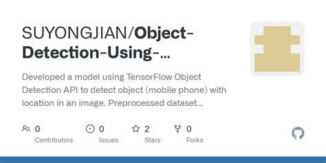 Github Suyongjianobject Detection Using Tensorflow Object Detection
