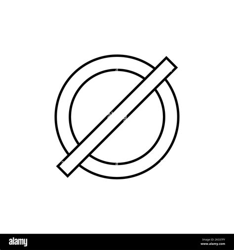 Empty Set Or Null Set Or Slashed Zero Icon Symbol In Mathematics Stock Vector Image And Art Alamy