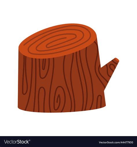 Wooden Tree Trunk Cut Royalty Free Vector Image